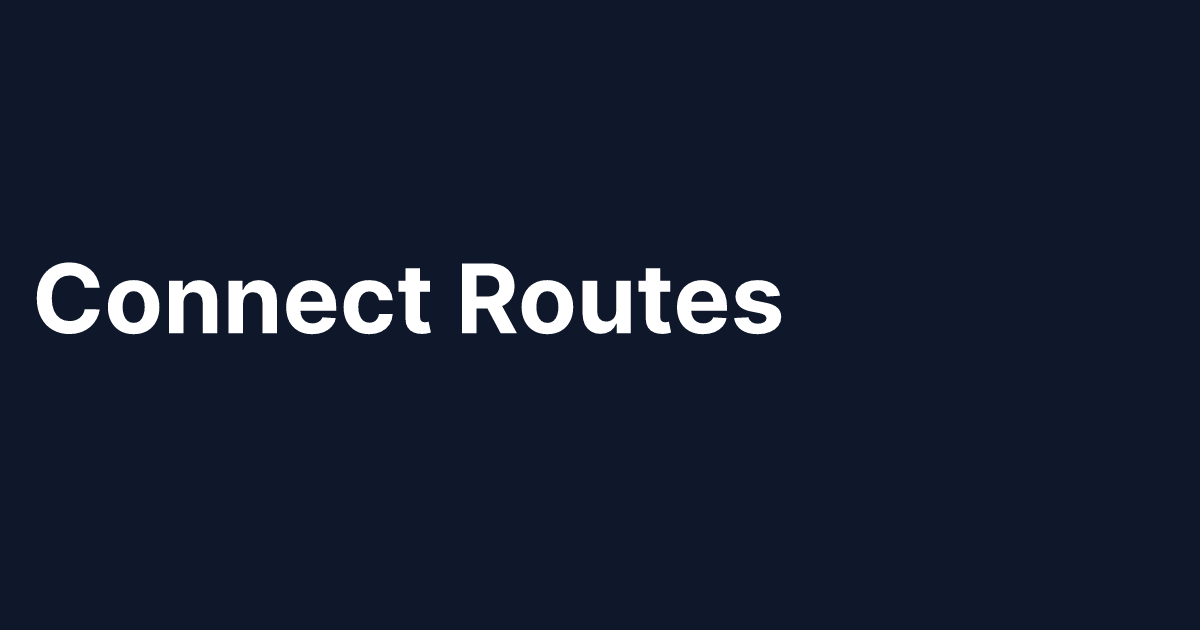 Connect Routes - Comm.com